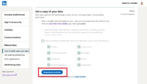How to Download Your LinkedIn History