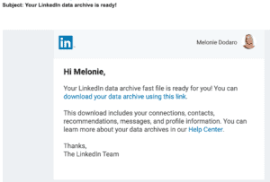 How to Download Your LinkedIn History