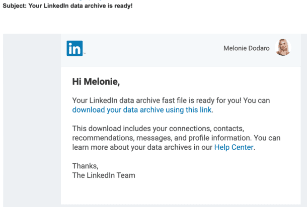 How to Download Your LinkedIn History