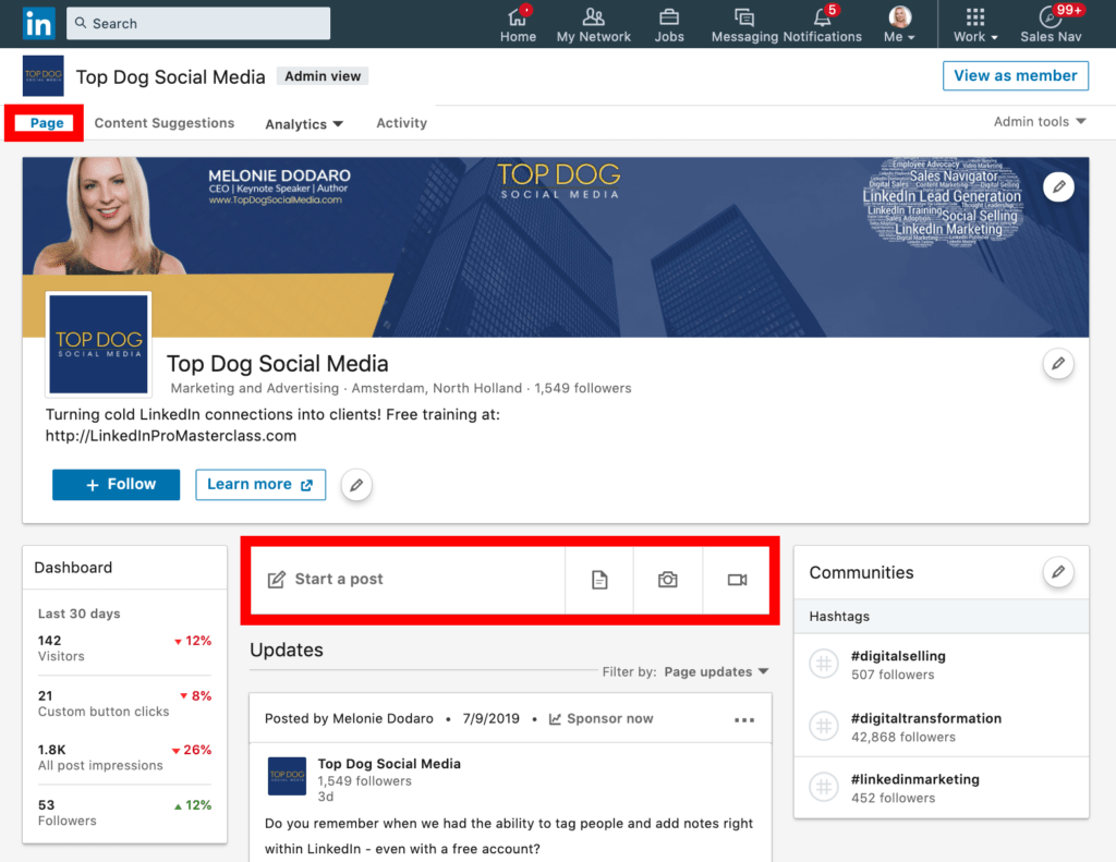 How To Create A LinkedIn Company Page