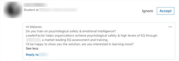 How I Respond to Inappropriate and Spammy LinkedIn Messages